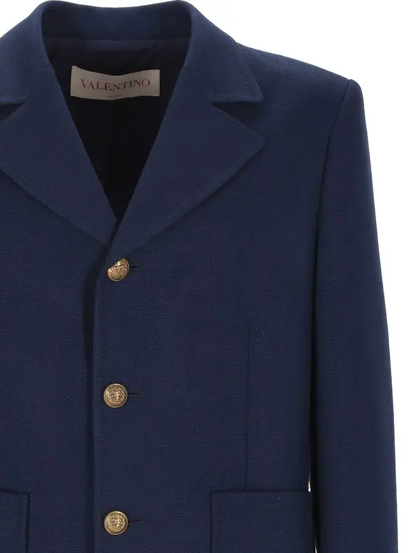 Valentino Garavani Button-up Long Sleeve Blazer