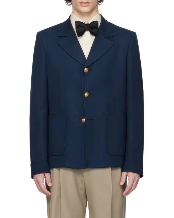 Valentino Garavani Button-up Long Sleeve Blazer