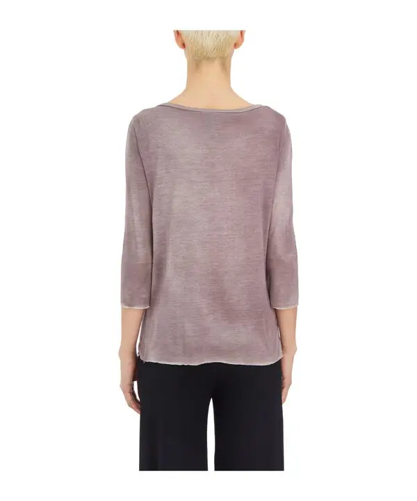 Avant Toi Long Sleeve Asymmetrical Sweater