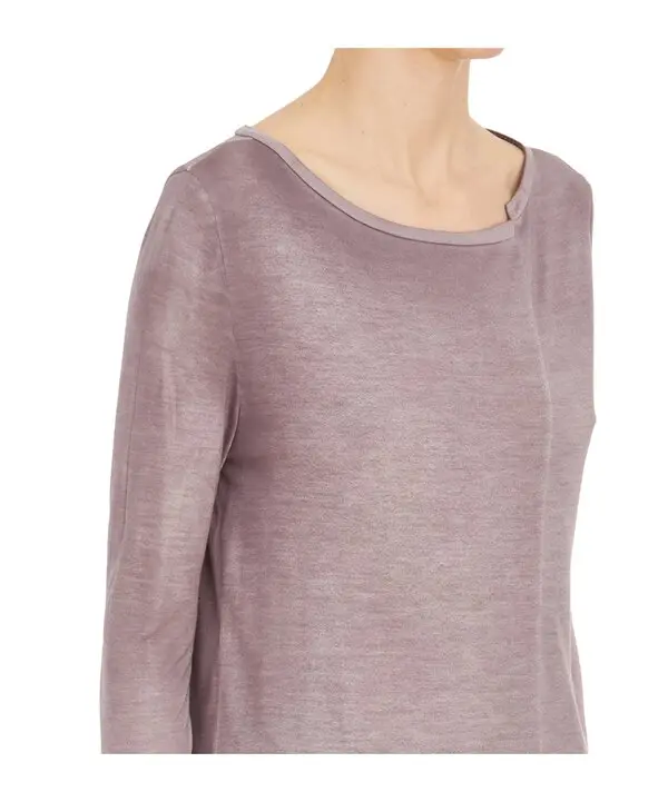 Avant Toi Long Sleeve Asymmetrical Sweater