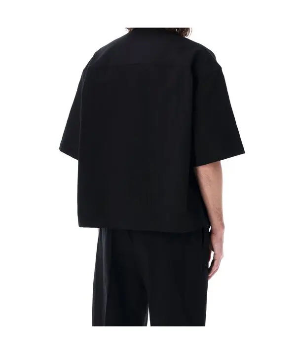 Studio Nicholson Sanko Boxy Short-sleeve Shirt - Black