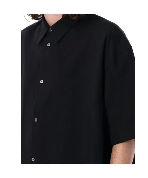 Studio Nicholson Sanko Boxy Short-sleeve Shirt - Black