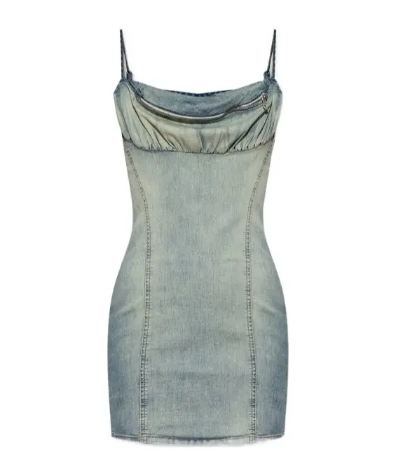 DIESEL® De-ellit Mini Dress - Gray