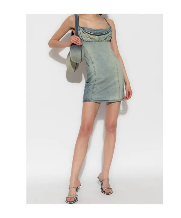DIESEL® De-ellit Mini Dress - Gray