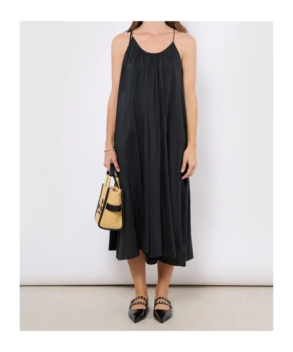 ANINE BING Aida Gathered Maxi Dress