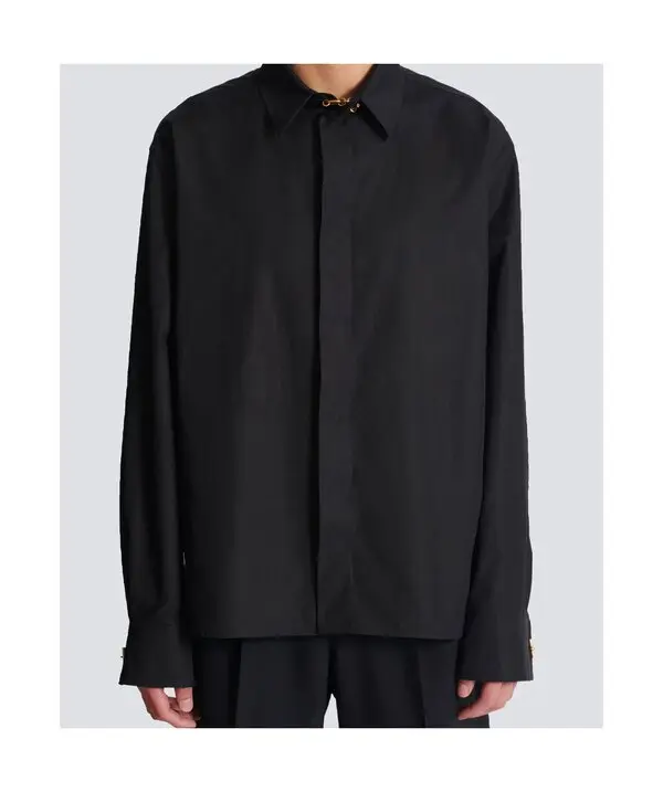 Balmain Asymmetric Poplin Shirt