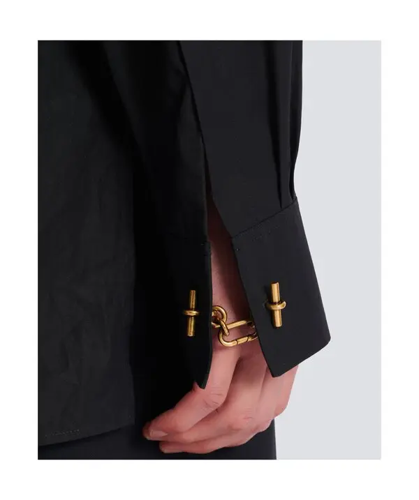 Balmain Asymmetric Poplin Shirt