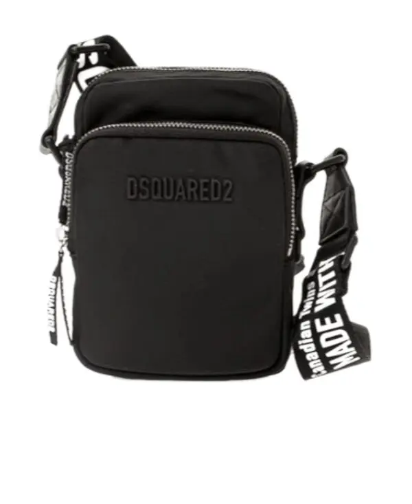 Dsquared2 Logo Lettering Crossbody Bag - Black