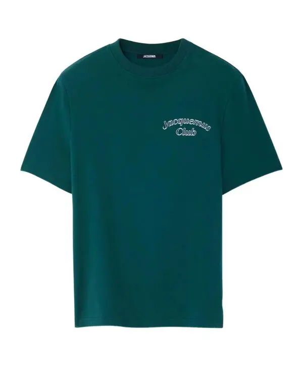 Jacquemus Logo Embroidered Crewneck T-shirt - Green