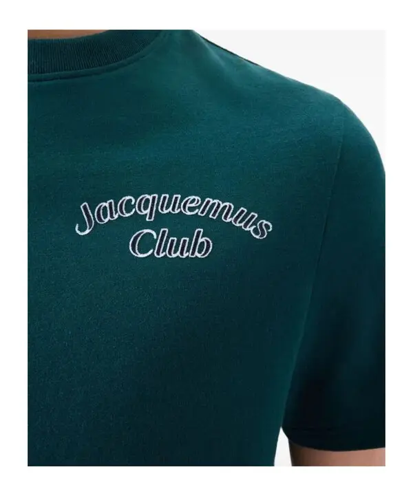 Jacquemus Logo Embroidered Crewneck T-shirt - Green