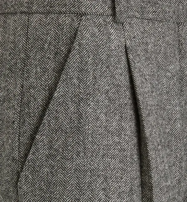 Dior Christian Pleat Detailed Straight Leg Pants