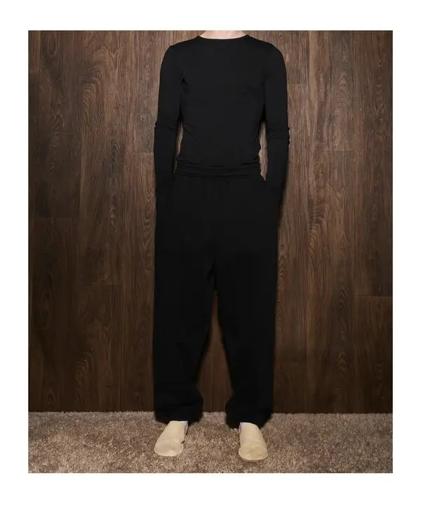 ENTIRE STUDIOS Elastic-waist Tapered Pants - Black