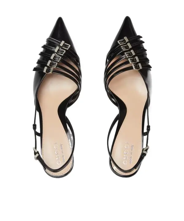 Gucci Mid Heel Slingback Pumps