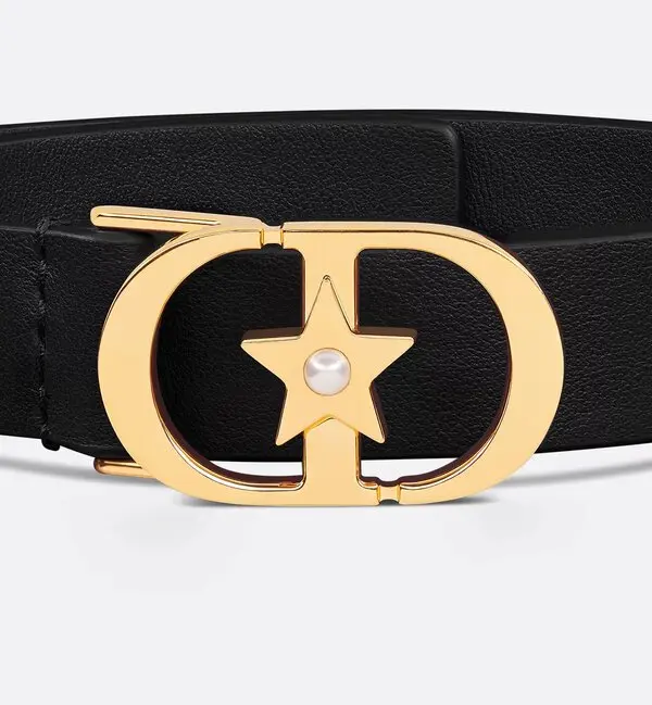 Dior Lucky 30 Montaigne Star Belt - Black