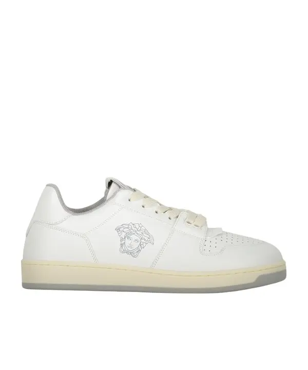 Versace Medusa Head Lace-up Sneakers - White