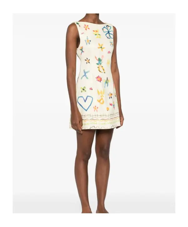 ALEMAIS Sleeveless Printed Mini Dress