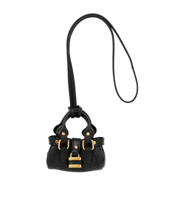 Chloé Symbols Mini Paddington Bag Charm - Black