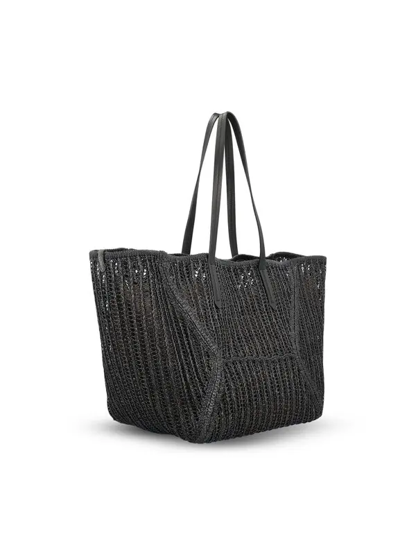Brunello Cucinelli Woven Shoulder Bag - Black