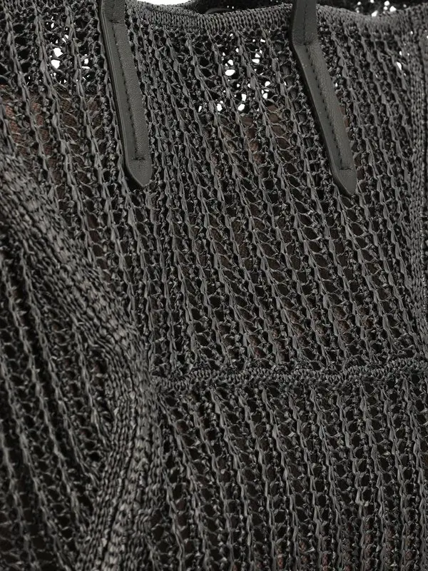 Brunello Cucinelli Woven Shoulder Bag - Black