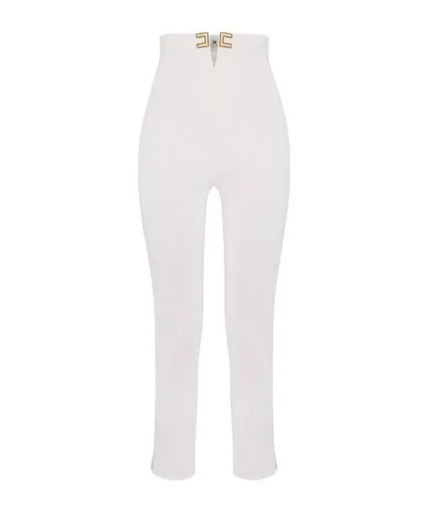 Elisabetta Franchi High-waist Slim Pants - Black