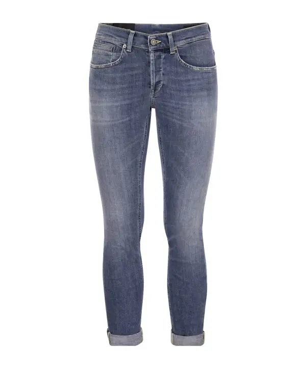 DONDUP Skinny Fit Low Rise Jeans - Gray