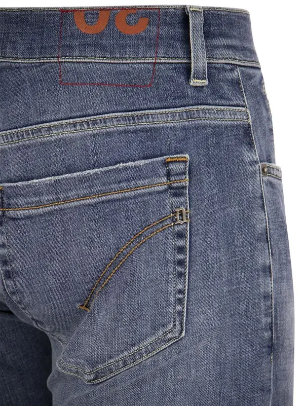DONDUP Skinny Fit Low Rise Jeans - Gray
