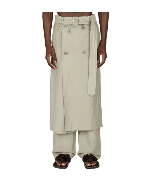 Dries Van Noten Wrap Pants - Gray
