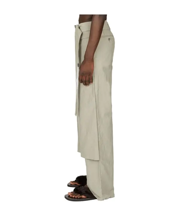 Dries Van Noten Wrap Pants - Gray