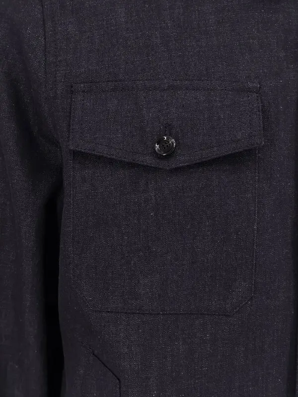 LARDINI Button Pocket Cotton Jacket