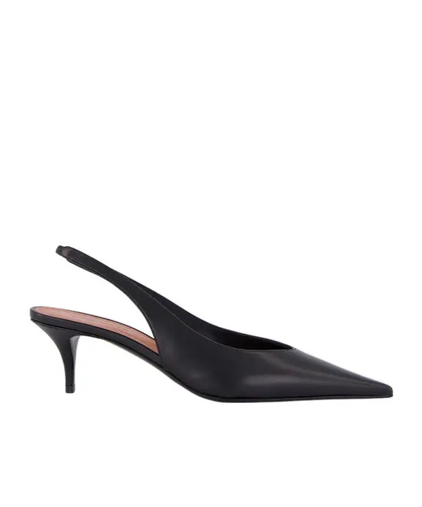 Amina Muaddi Anok Sling Stiletto Heel - Black