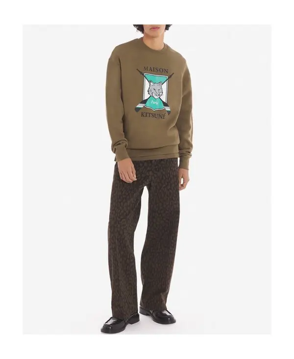 Maison Kitsuné Crewneck Sweatshirt With Fox Motif