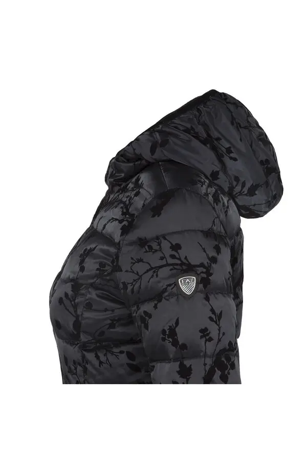 EA7 Quilted Down Jacket With Hood