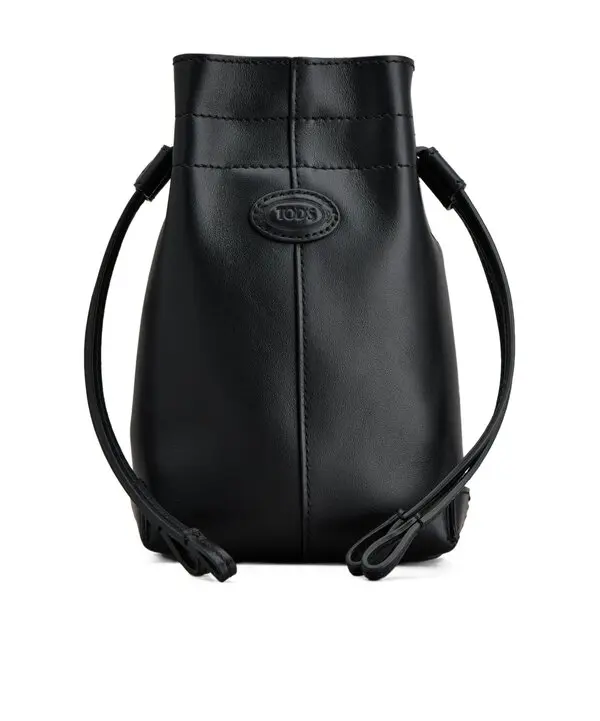 TOD'S Micro Drawstring Di Bag - Black