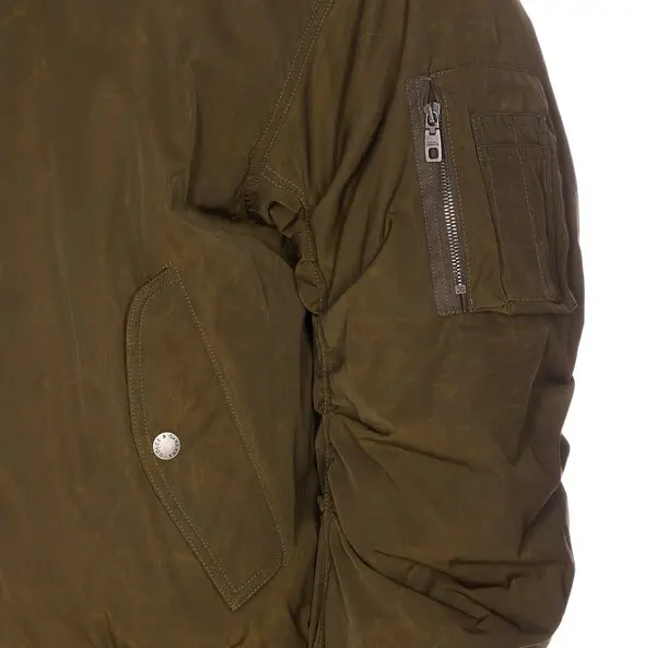 Dolce & Gabbana Oversized Bomber Jacket With Zip-up Closure - Brown