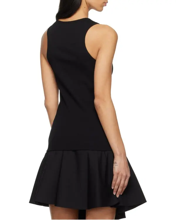 Givenchy 4g Logo Plaque Ribbed Sleeveless Tank Top - Black