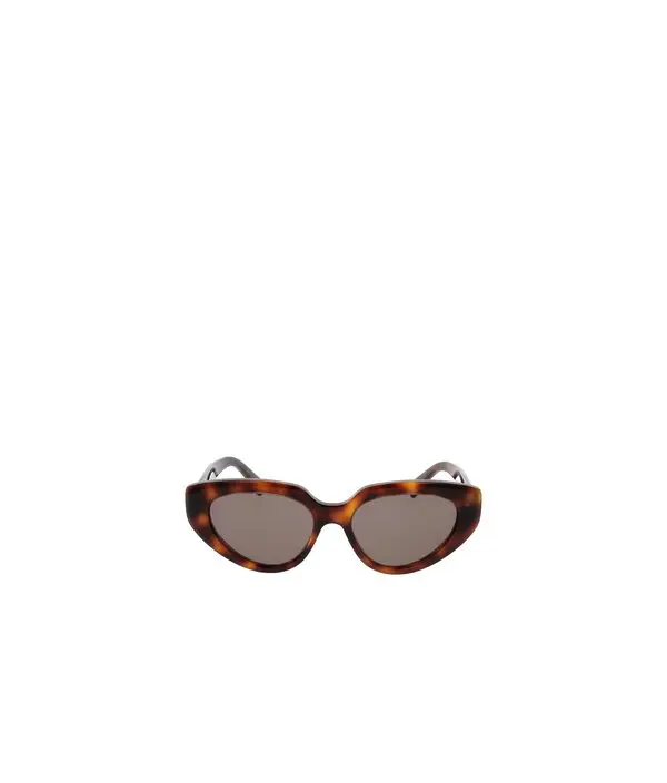 Celine Full Frame Sunglasses With Tinted Lenses And Logo Detail - Gray