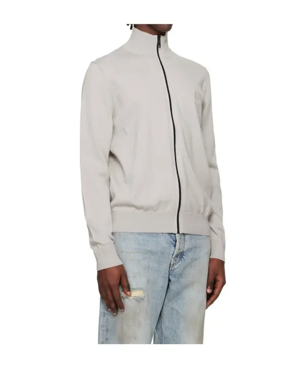 Hugo Boss Logo-patterned Knit Sweatshirt
