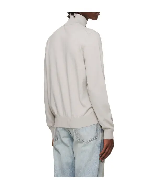 Hugo Boss Logo-patterned Knit Sweatshirt