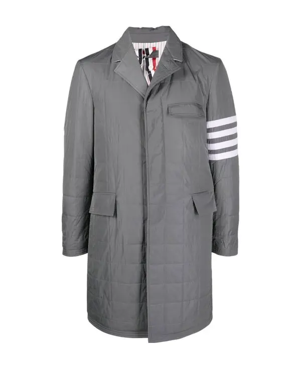Thom Browne Padded Tailored Coat With Signature Stripes
