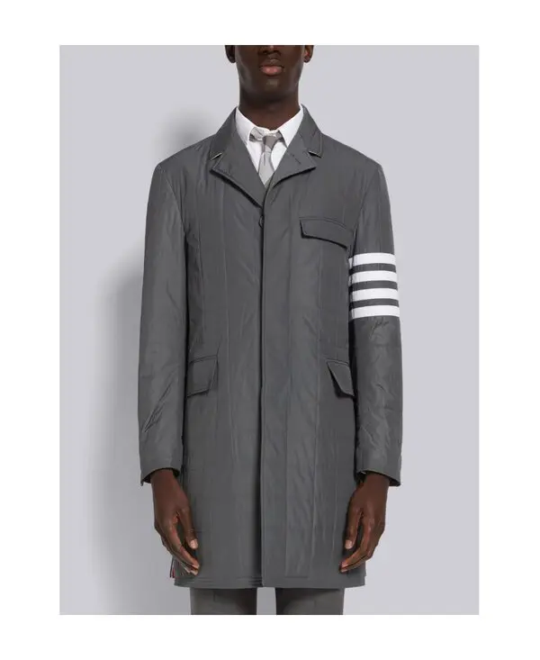 Thom Browne Padded Tailored Coat With Signature Stripes