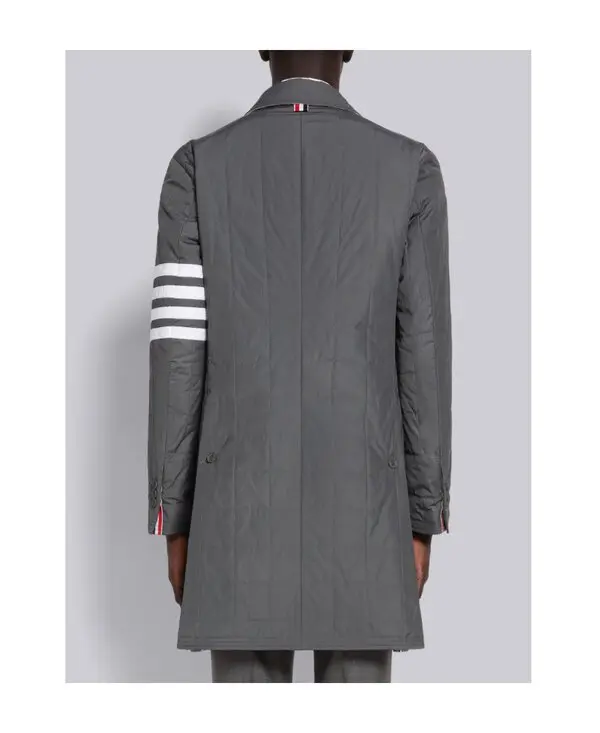 Thom Browne Padded Tailored Coat With Signature Stripes