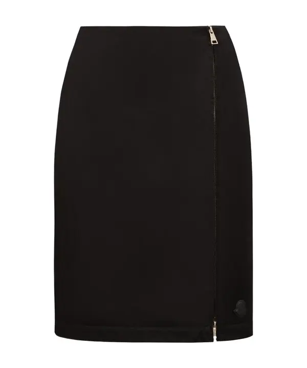 Moncler Zipped Midi Skirt - Black