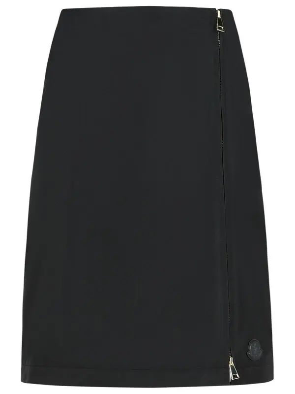 Moncler Zipped Midi Skirt - Black