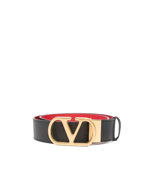 Valentino Garavani Vlogo Signature Reversible Belt - Black