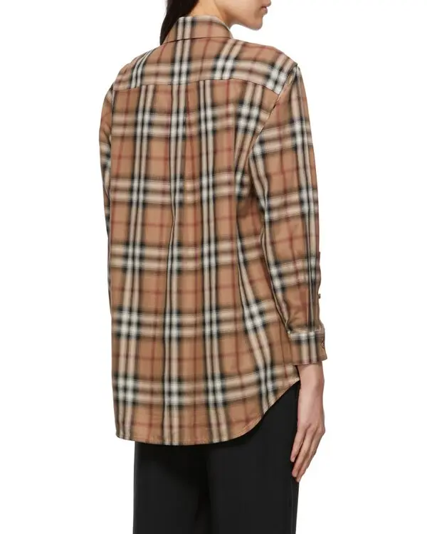 Burberry Ombré Check Cotton Twill Shirt