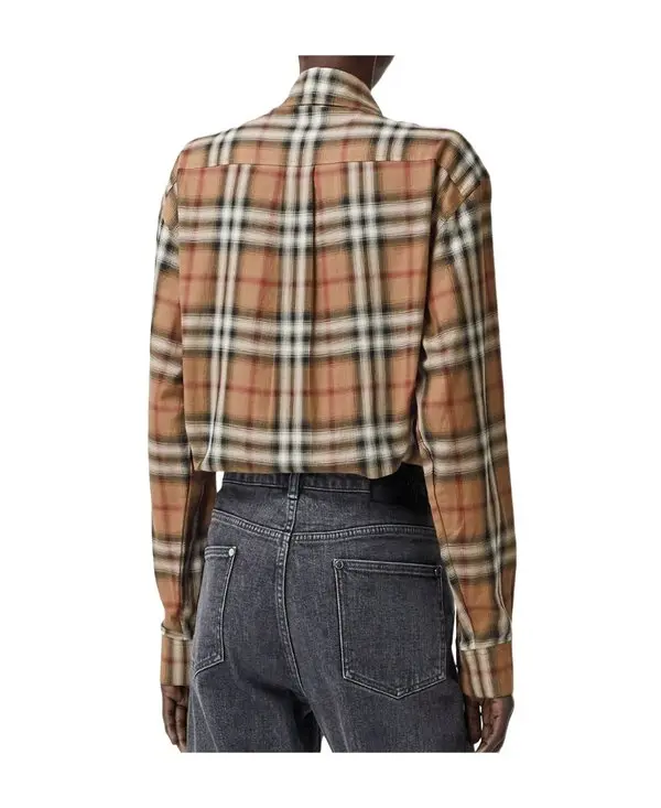 Burberry Ombré Check Cotton Twill Shirt