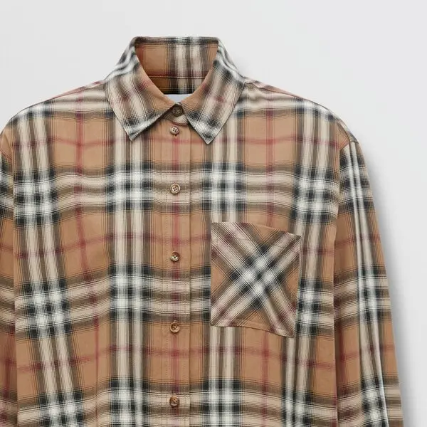 Burberry Ombré Check Cotton Twill Shirt