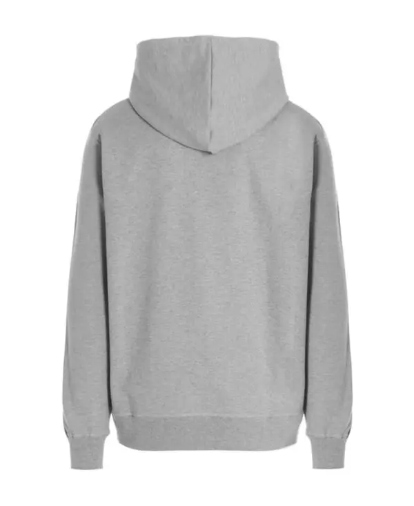 Alexander McQueen Logo Print Drawstring Hoodie - Gray
