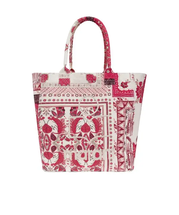 Isabel Marant Étoile Yenky Logo Embroidered Shopping Bag - Red