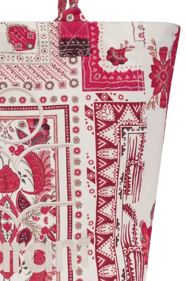 Isabel Marant Étoile Yenky Logo Embroidered Shopping Bag - Red